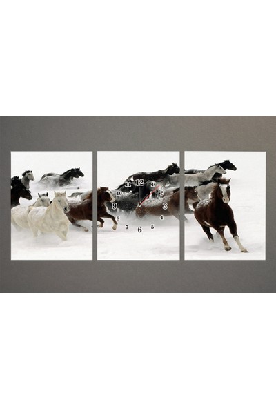 Kanvas Saatler - 40X120 cm - 3 Parça - 3PTS30 Kanvas Saatler - 40X120 cm - 3 Parça - 3PTS30