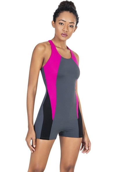 Rapapa Kadın Gri Yüzücü Mayo 22040-