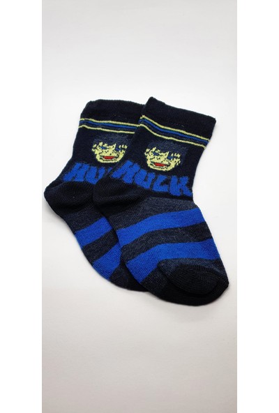 Evo 2'li - 3 Yaş Hulk Desenli Çocuk Çorabı