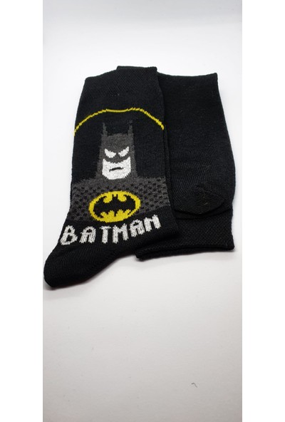 Evo 2'li - 10-11 Yaş Batman Desenli Çocuk Çorabı