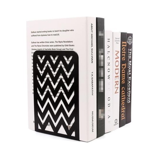 Three Beans 2 Adet Siyah Paslanmaz Çelik Bookend Kitap Dergisi Pratik ...