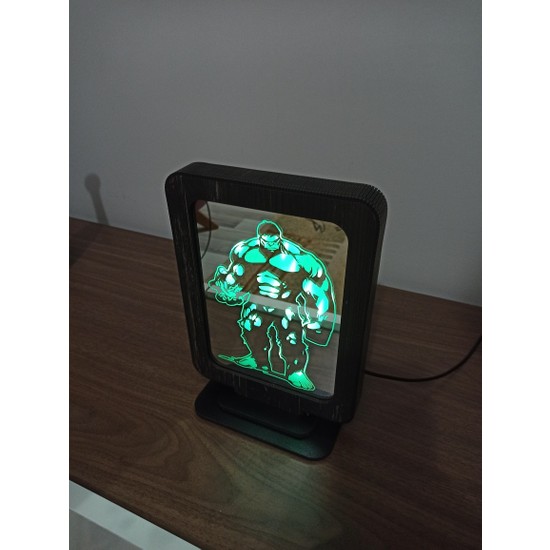 Alda Hulk Masa Üstü USB Girişli Ahşap Gece Lambası Fiyatı