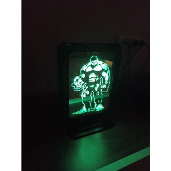 Alda Hulk Masa Üstü USB Girişli Ahşap Gece Lambası Fiyatı