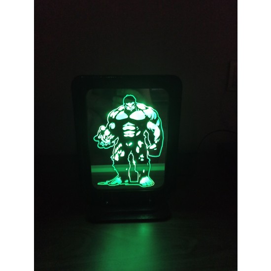 Alda Hulk Masa Üstü USB Girişli Ahşap Gece Lambası Fiyatı