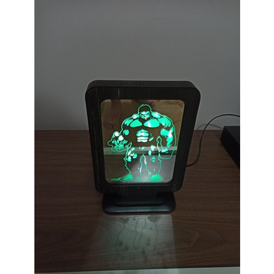 Alda Hulk Masa Üstü USB Girişli Ahşap Gece Lambası Fiyatı