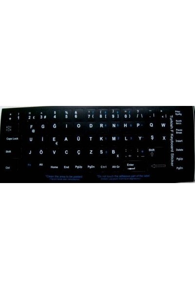 Brs Türkçe F Klavye Etiketi Laptop Pc Sticker Brs Türkçe F Klavye Etiketi Laptop Pc Sticker