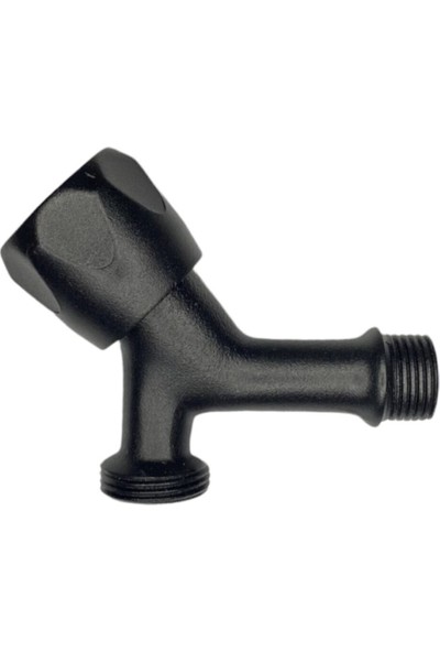 Elmina Armatür Siyah Çamaşır Bulaşık Makine Musluğu Bataryası Çeşmesi Daphne