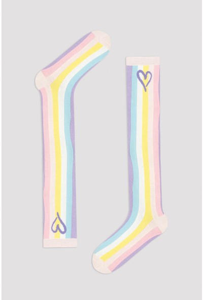 Penti Marşmelov Kız Çocuk G.cute Heart Soket Çorap