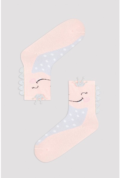 Penti Girls Glitter Queen Soket Çorap
