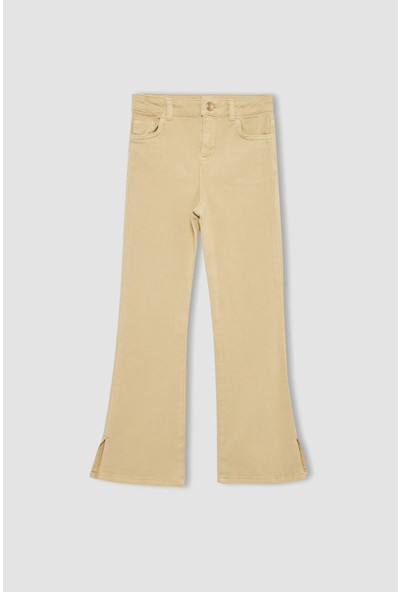 DeFacto Kız Çocuk İspanyol Paça Gabardin Pantolon Y0455A622AU