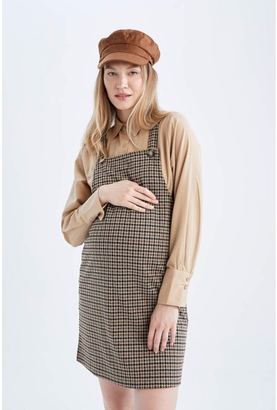 DeFacto Hamile Düğme Detaylı Salopet V9332AZ22AU DeFacto Hamile Düğme Detaylı Salopet V9332AZ22AU