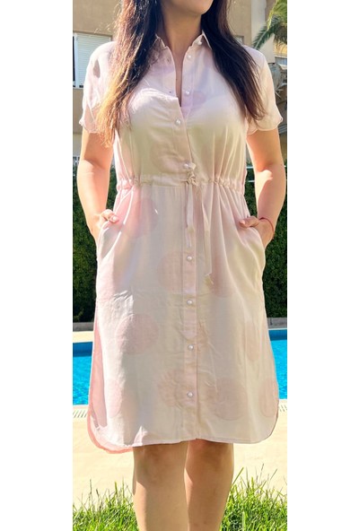 Cotbox Madison Pembe Kısa Kollu Elbise 20493 Cotbox Madison Pembe Kısa Kollu Elbise 20493