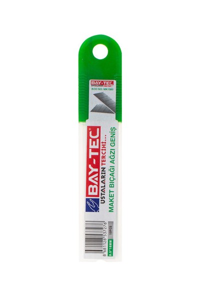Baytec Maket Bıçağı Yedeği Büyük 0.5MMX18MM 100 Lü Baytec Maket Bıçağı Yedeği Büyük 0.5MMX18MM 100 Lü