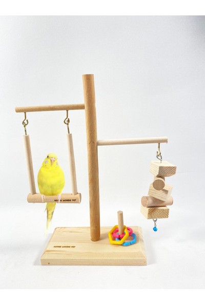 Notre Monde Pet Ahşap Kuş Tüneği Notre Monde Pet Ahşap Kuş Tüneği