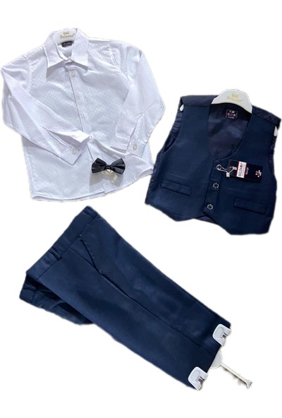 Belenay Kumaş Yelekli Çocuk Takım Elbise Belenay Kumaş Yelekli Çocuk Takım Elbise