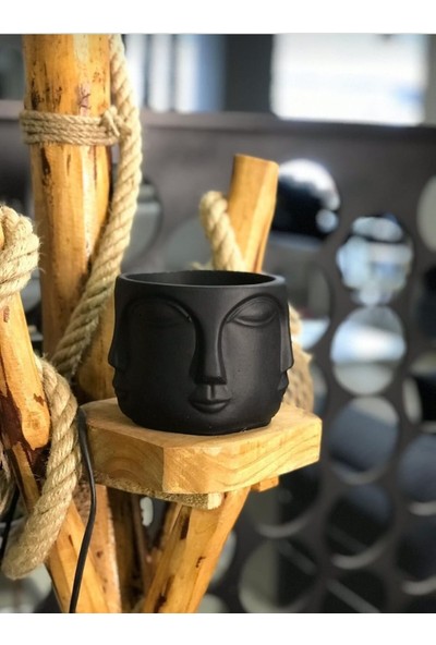 Armageddon Çok Surat (Gülen Surat Siyah) Dekoratif Saksı Armageddon Çok Surat (Gülen Surat Siyah) Dekoratif Saksı