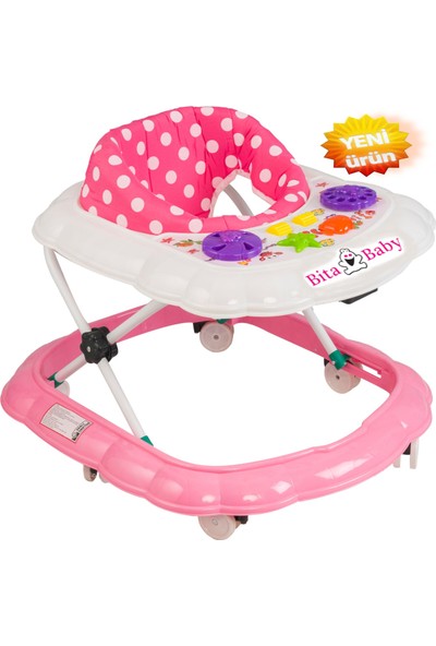 Bita Baby Bebek Yürüteci (Oyuncak Barlı-6 Tekerlekli-Örümcek Model-Yerli Üretim-7 Renk Seçenekli) Bita Baby Bebek Yürüteci (Oyuncak Barlı-6 Tekerlekli-Örümcek Model-Yerli Üretim-7 Renk Seçenekli)