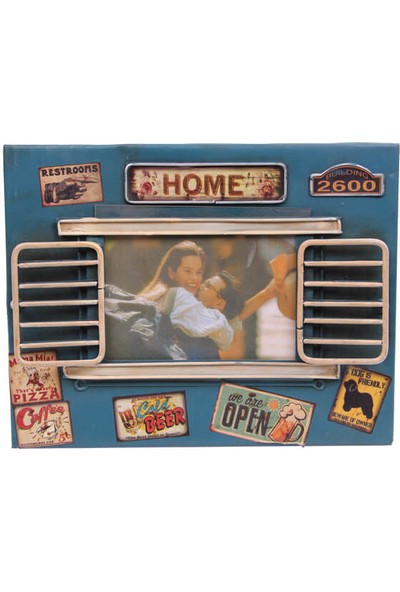 Dekoratif Metal Çerçeve Panjur Temalı