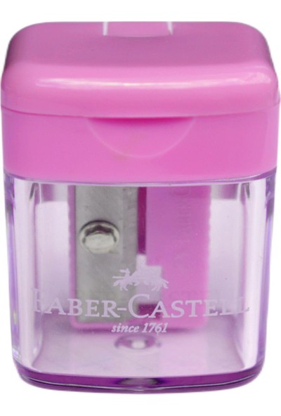 Faber-Castell Tek Gözlü Mini Box Kalemtıraş Pastel Pembe Faber-Castell Tek Gözlü Mini Box Kalemtıraş Pastel Pembe