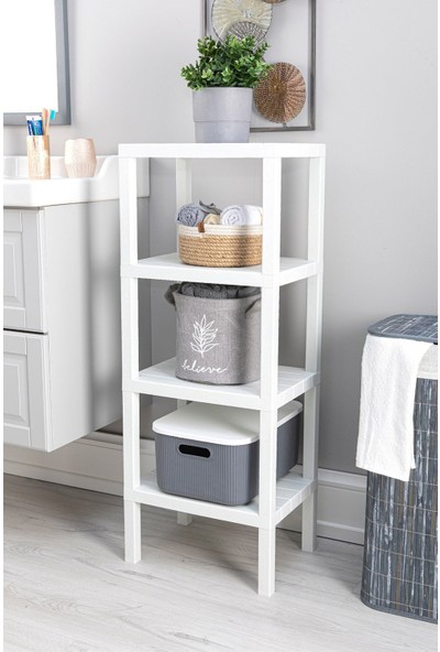 Frapan Home 4 Katlı Modüler Raf Ünitesi Mutfak Rafı Banyo Rafı Banyo Düzenleyici Organizer Frapan Home 4 Katlı Modüler Raf Ünitesi Mutfak Rafı Banyo Rafı Banyo Düzenleyici Organizer