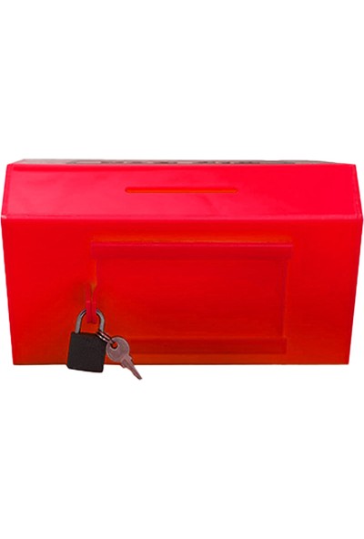 Soylu Pleksi Pleksi Tip Box Bahşiş Kutusu Kırmızı 20X13XH12 cm SV209 Soylu Pleksi Pleksi Tip Box Bahşiş Kutusu Kırmızı 20X13XH12 cm SV209