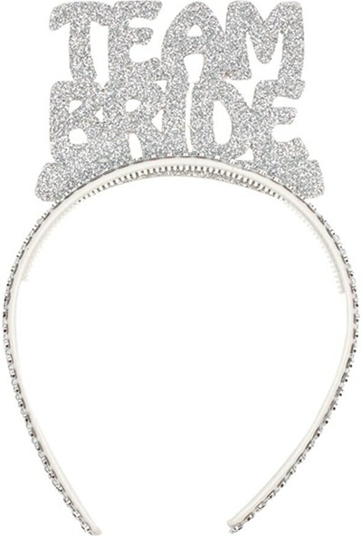 My Party Ready Team Bride Gümüş Renk Parlak Eva Taç My Party Ready Team Bride Gümüş Renk Parlak Eva Taç