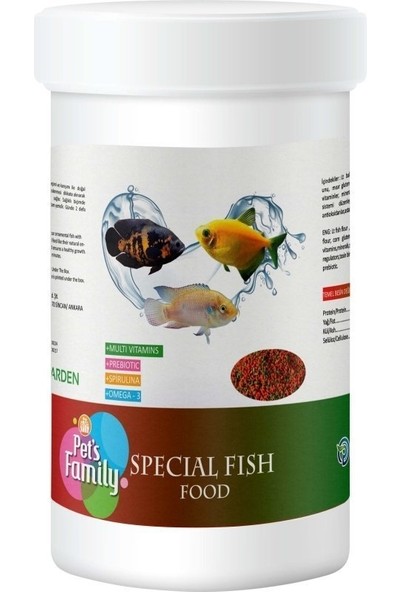 Pets Family Specıal Fısh Food 100ML/45G Pets Family Specıal Fısh Food 100ML/45G