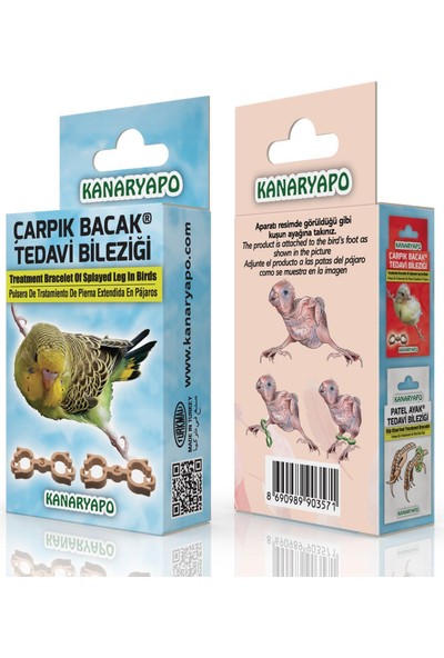 Kanaryapo Çarpık Bacak Tedavi Bileziği (Muhabbet Kuşları) Kanaryapo Çarpık Bacak Tedavi Bileziği (Muhabbet Kuşları)