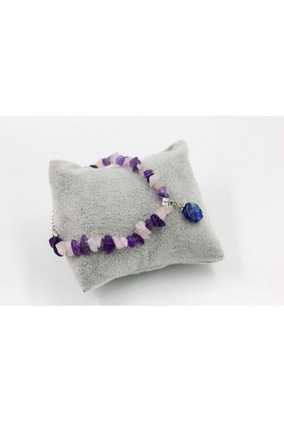 My Takı Ağacım FH Ametist - Pembe Kuvars Sallantılı Lapis Lazuli Bileklik (Şekilsiz) My Takı Ağacım FH Ametist - Pembe Kuvars Sallantılı Lapis Lazuli Bileklik (Şekilsiz)