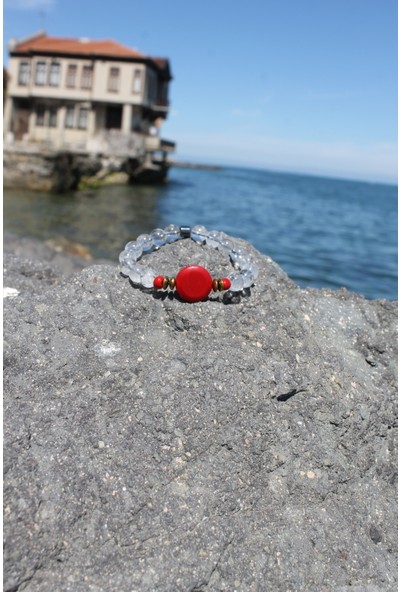 Esre Doğaltaş Takı Kristal Kuvars 8 mm Küre Kesim Billeklik Esre Doğaltaş Takı Kristal Kuvars 8 mm Küre Kesim Billeklik