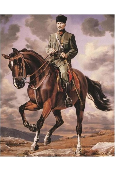Canvas Atatürk Sayılarla Boyama Seti Rulo 50 x 65 cm Canvas Atatürk Sayılarla Boyama Seti Rulo 50 x 65 cm