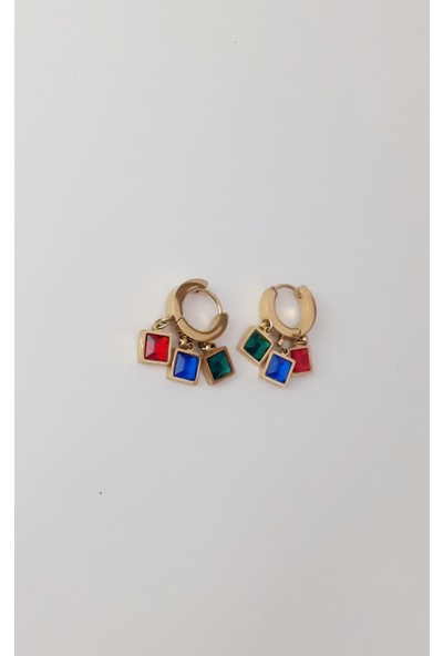 Viyan Altın Kaplama Çelik Küpe