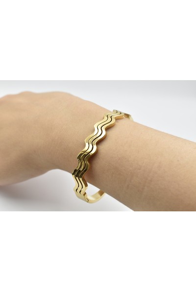 CNS Çelik Zikzak Bilezik