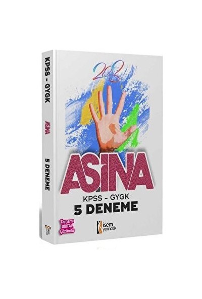 İSEM Yayıncılık 2023 Kpss Aşina Gygk Tamamı Dijital Çözümlü 5 Deneme Isem Yayıncılık İSEM Yayıncılık 2023 Kpss Aşina Gygk Tamamı Dijital Çözümlü 5 Deneme Isem Yayıncılık