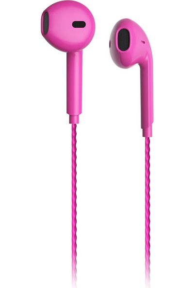Lecoo EH104 3.5mm Jacklı Kulak Içi Mikrofonlu Kulaklık Pembe