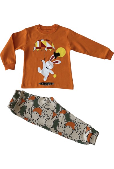 Paix Baby and Kids P096 Rabbıt Erkek Çocuk Uzun Kollu 2'li Takım