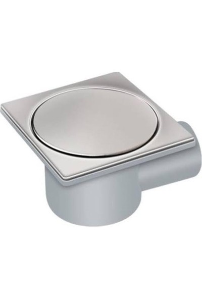 Mesa Teknik 11 x 11CM 32 mm Yandan Çıkışlı Basçık Koku Önleyicili Banyo Yer Süzgeci