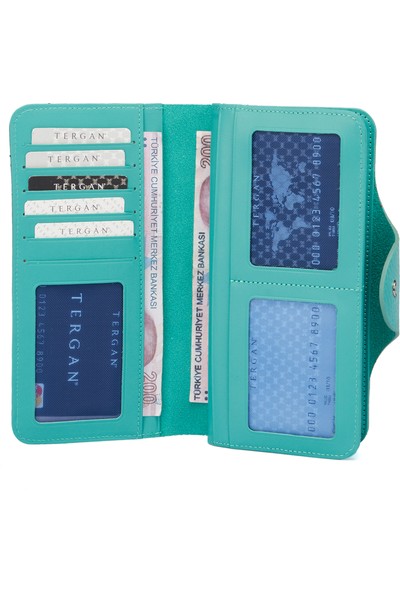 Tergan Turkuaz Kadın Cüzdan 05767R1Y Tergan Turkuaz Kadın Cüzdan 05767R1Y