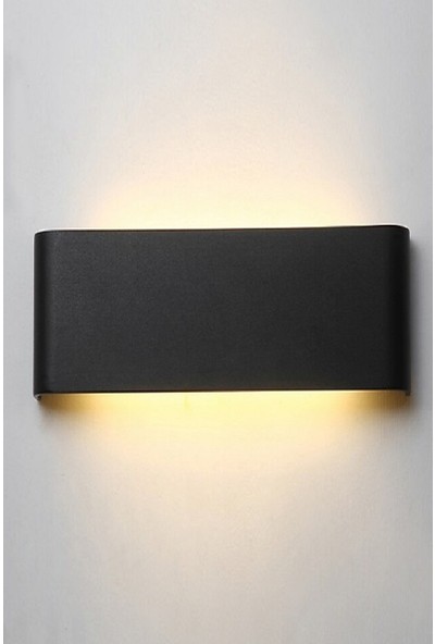 Unikom Çift Yönlü Dekoratif Duvar Aplik 24X11CM Siyah Profil Unikom Çift Yönlü Dekoratif Duvar Aplik 24X11CM Siyah Profil