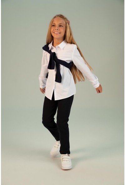 DeFacto Kız Çocuk Slim Fit Okula Dönüş Pantolon K9028A622AU