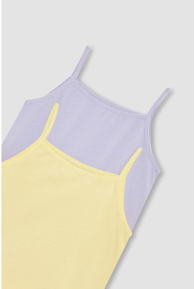 DeFacto Kız Çocuk Defacto Fit Regular Fit 2'li Atlet Z0529A622AU