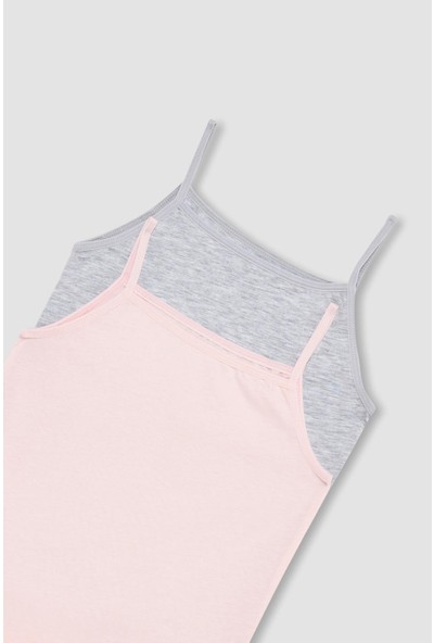 DeFacto Kız Çocuk Defacto Fit Regular Fit 2'li Atlet Z0525A622AU