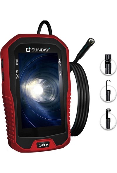 Sunday Endoskop Kamera | Hd Su Geçirmez IP67 8mm Kırmızı Sunday Endoskop Kamera | Hd Su Geçirmez IP67 8mm Kırmızı