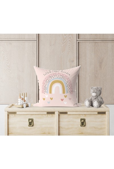 Paria Home Gök Kuşağı Kız Çocuk Odası Kırlent