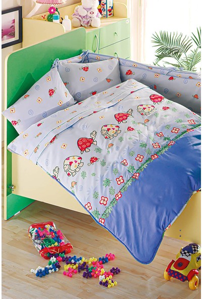 Altınbaşak 100X150 Turkuaz Bebek Nevresim Takımı