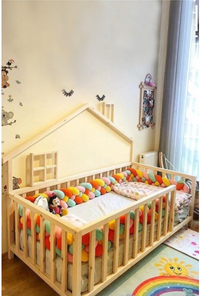 Loolpi Home Unisex Montessori Bebek ve Çocuk Karyolası Doğal Ahşap Yatak Loolpi Home Unisex Montessori Bebek ve Çocuk Karyolası Doğal Ahşap Yatak