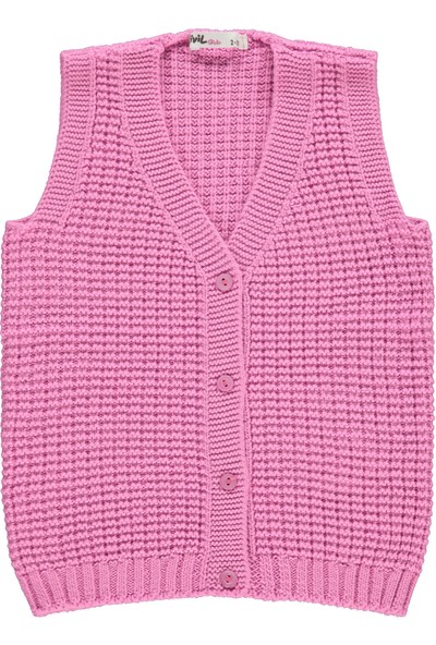 Civil Girls Kız Çocuk Yelek 2-5 Yaş Koyu Pembe Civil Girls Kız Çocuk Yelek 2-5 Yaş Koyu Pembe