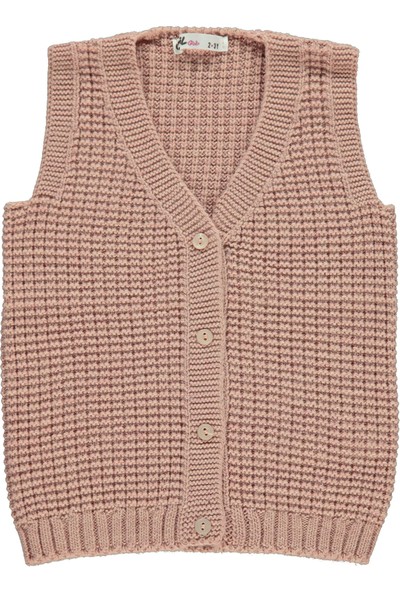 Civil Girls Kız Çocuk Yelek 2-5 Yaş Pudra