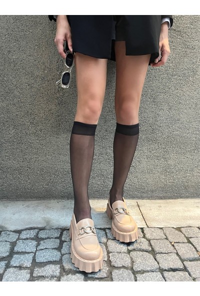 Feyz istanbul Ten Zincirli Kalın Taban Loafer Ayakkabı Lepel Feyz istanbul Ten Zincirli Kalın Taban Loafer Ayakkabı Lepel