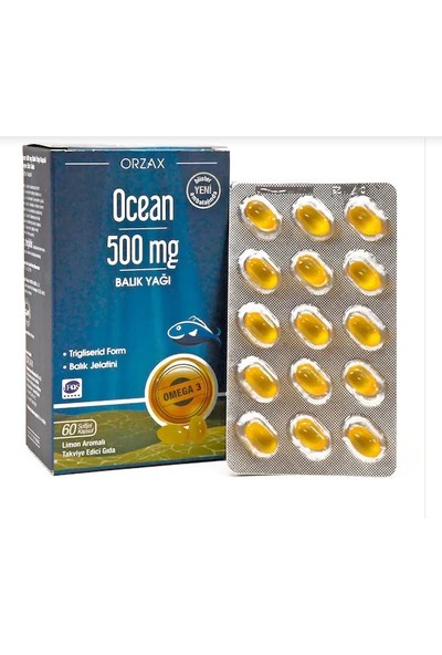 Orzax Ocean 500 Mg 60 Kapsül Orzax Ocean 500 Mg 60 Kapsül